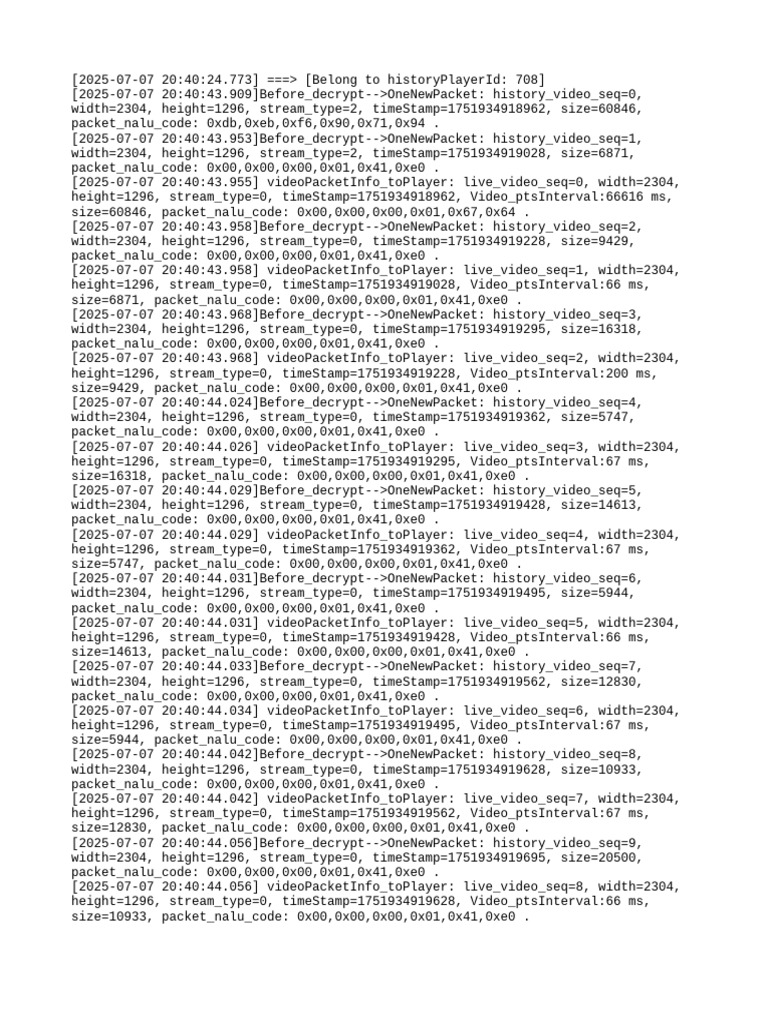 History Video Info Log | PDF