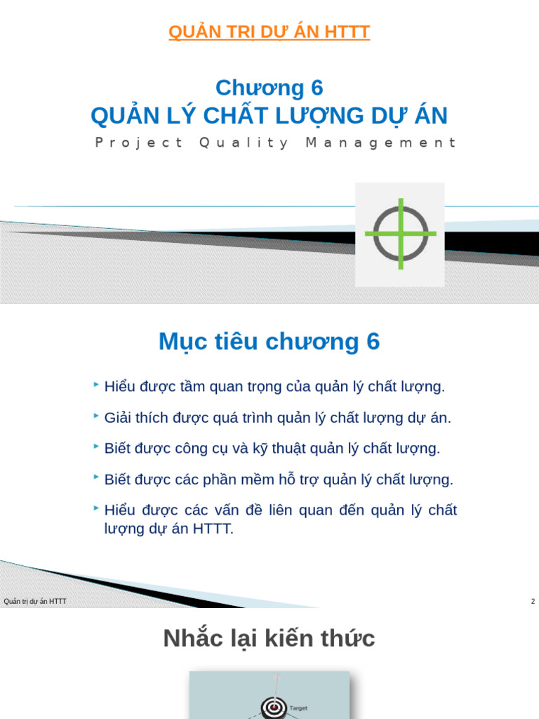2021-Chuong06-ITPM-C08 Project Quality Management VI | PDF