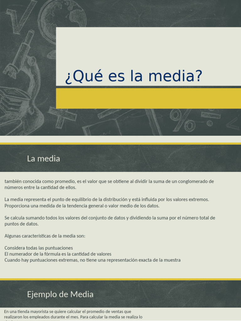 Definición y Ejemplos de Media, Mediana y Moda | PDF | Modo ...