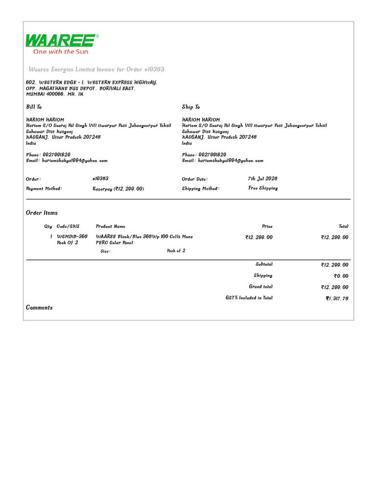 Waaree Energies Limited | PDF