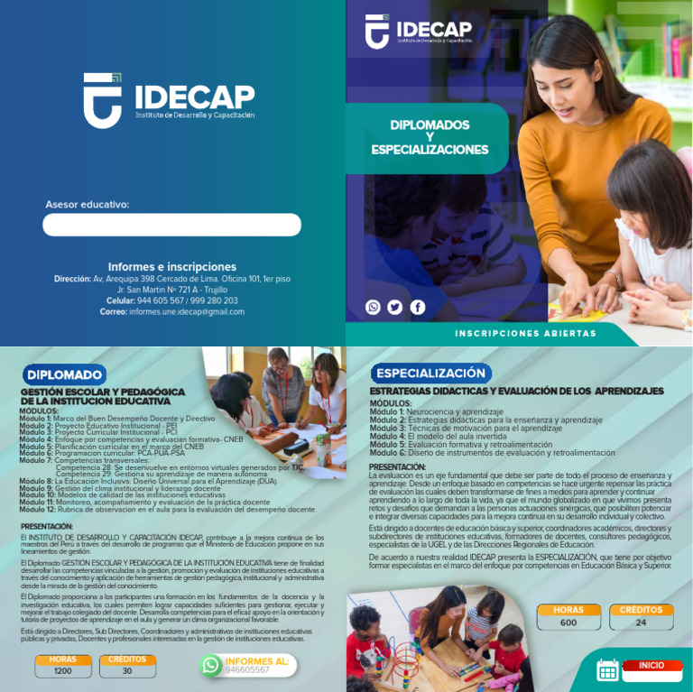 Diptico Programa 2023 | PDF | Evaluación | Enseñando