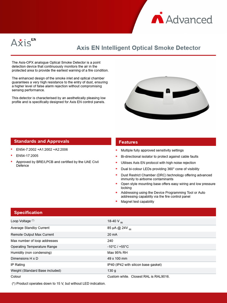 Axis-OPX | PDF | Sensor | Light Emitting Diode