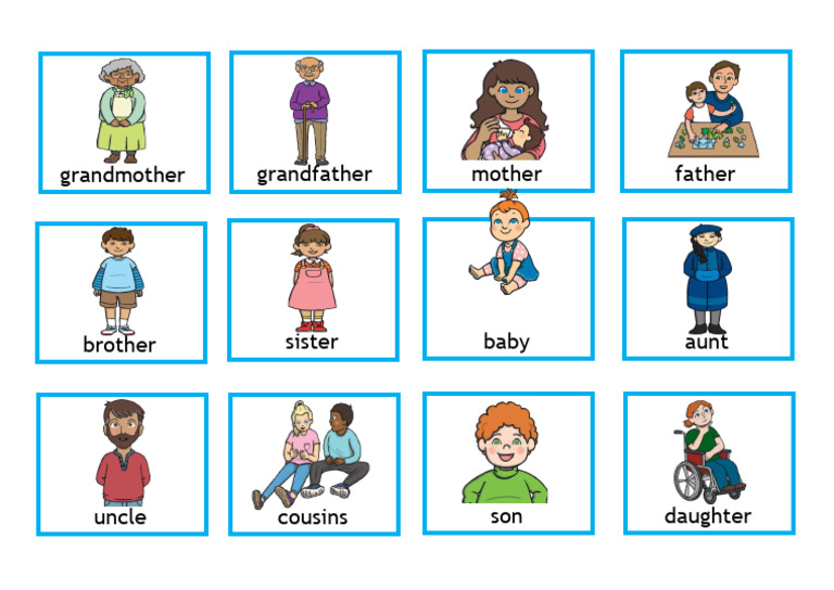 Class Material - Family Members 1 - Flashcards | PDF