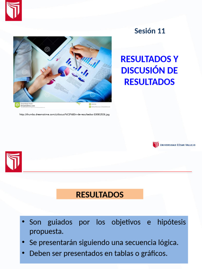 PPT1 Sesión 11 Resultados y Discusion | PDF | Hipótesis | Cognición