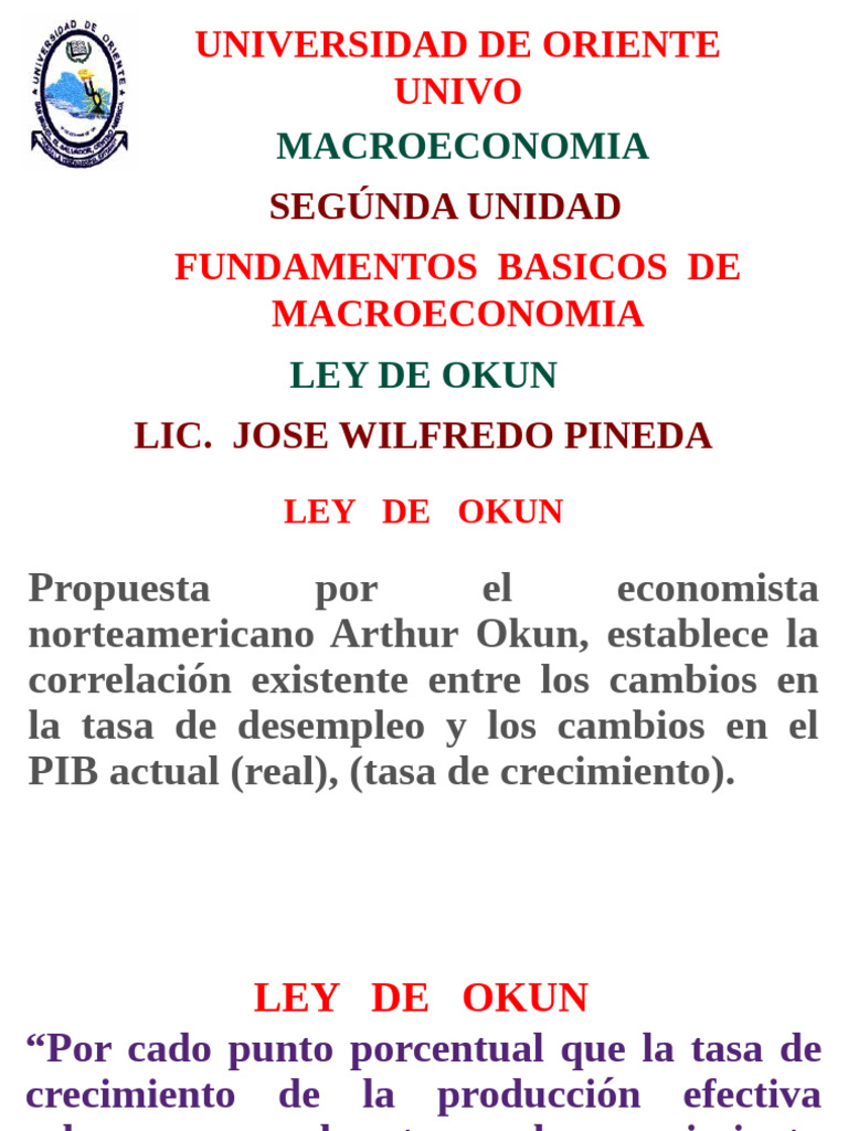 Ley de Okum | PDF