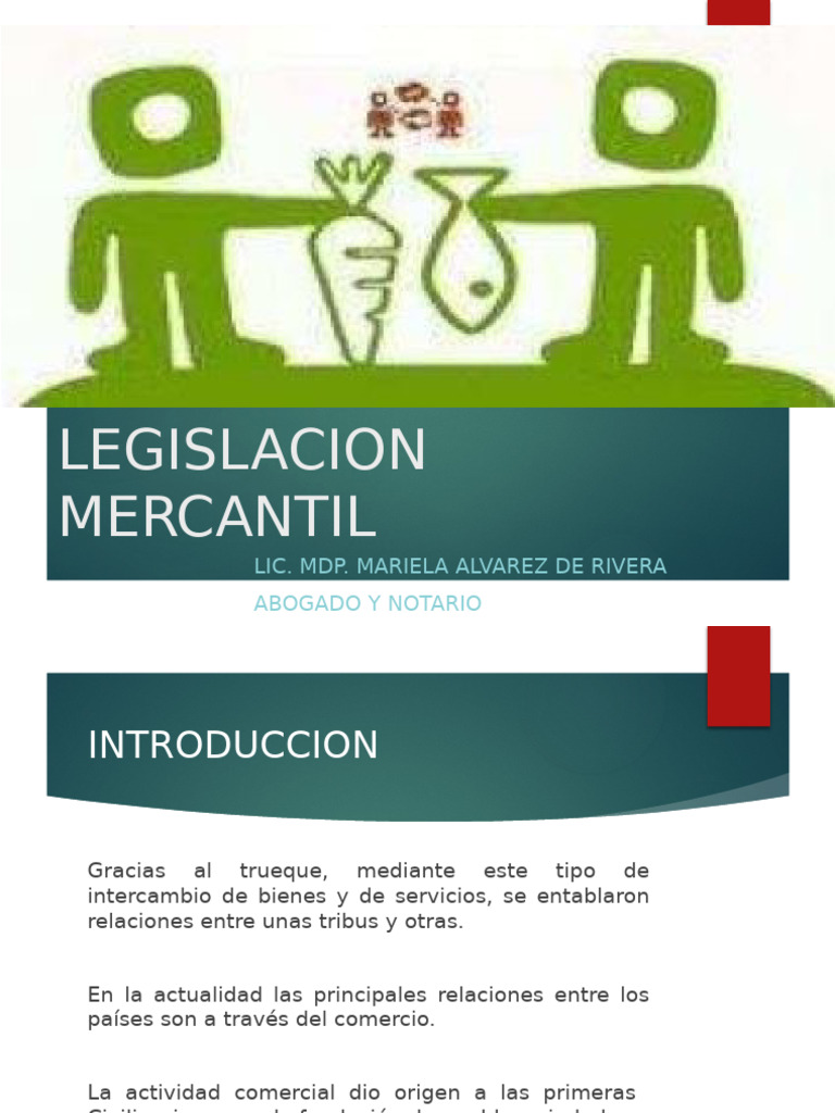Generalidades Legislacion Mercantil | PDF | Comercio | Sociedad