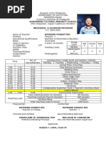 Individual Class Program SY 2024 2025 - Revised | PDF