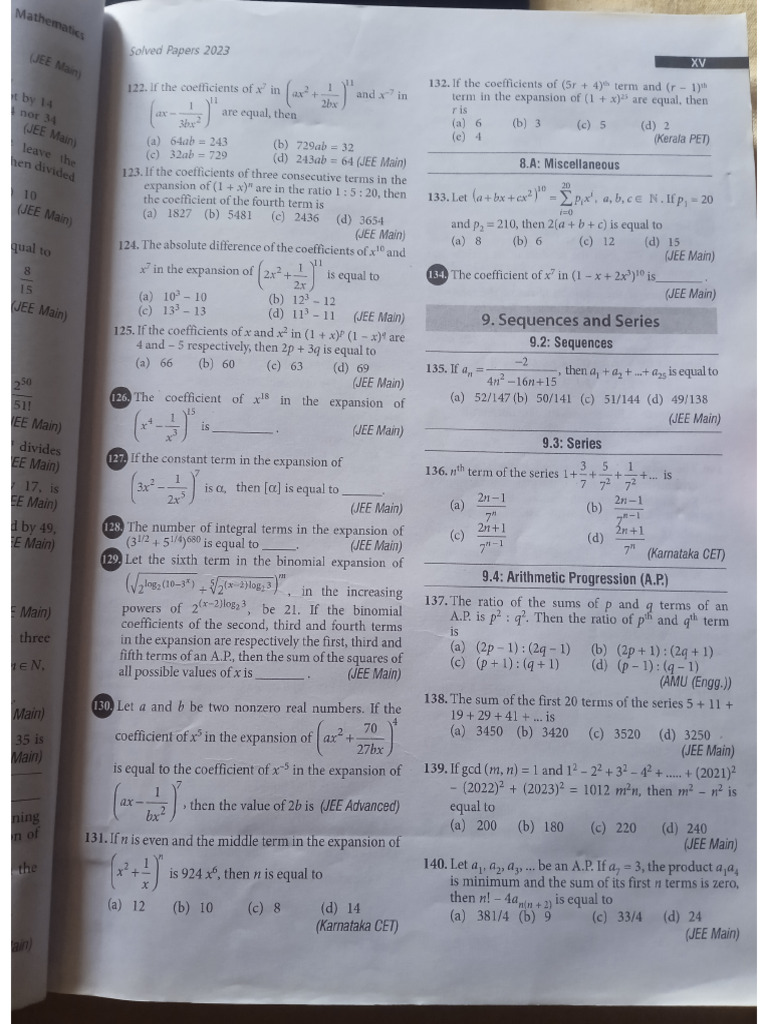 Jee 2023 Part 3 | PDF