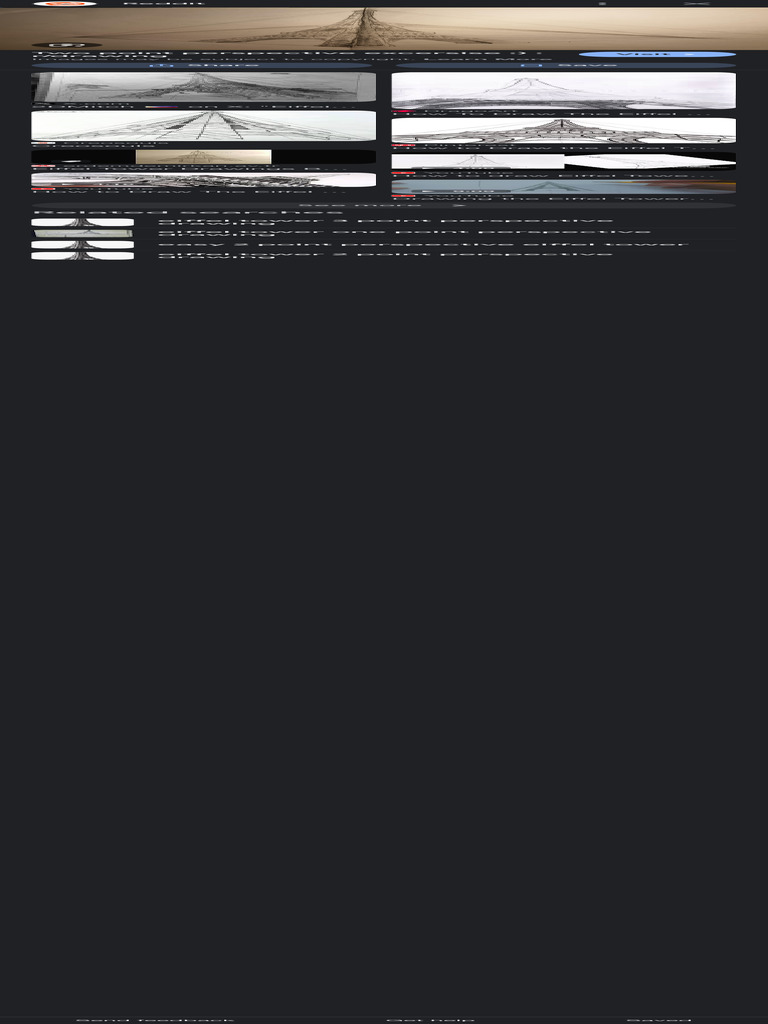 Eiffel Tower Perspective Drawing Guide | PDF