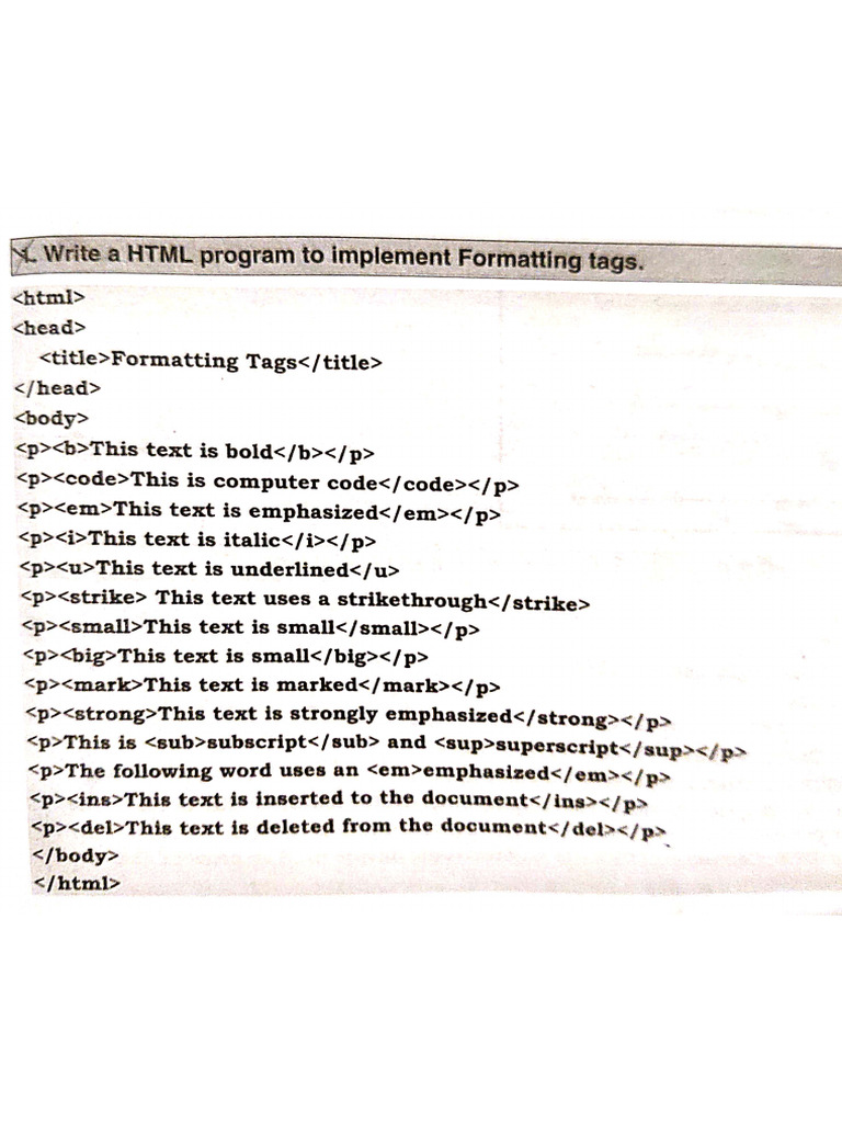 Web Technology Record Work | PDF