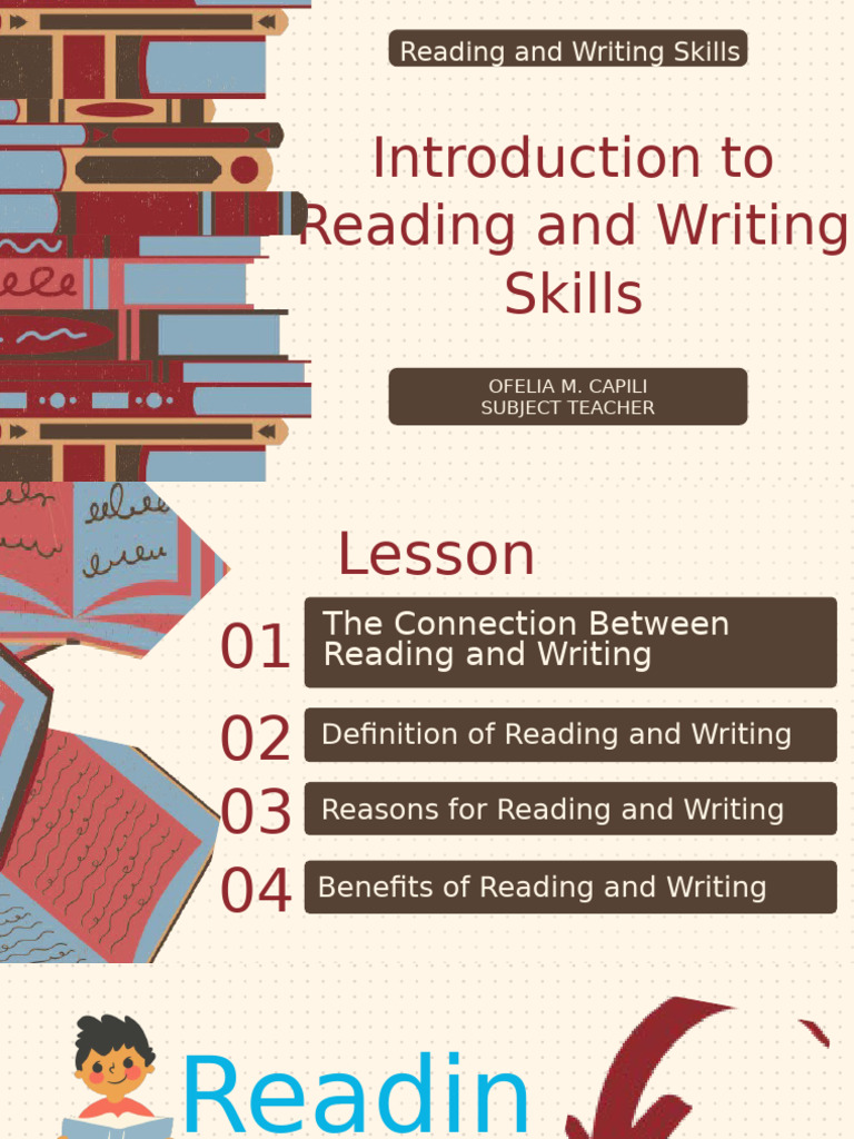 Defining READING and WRITING | PDF