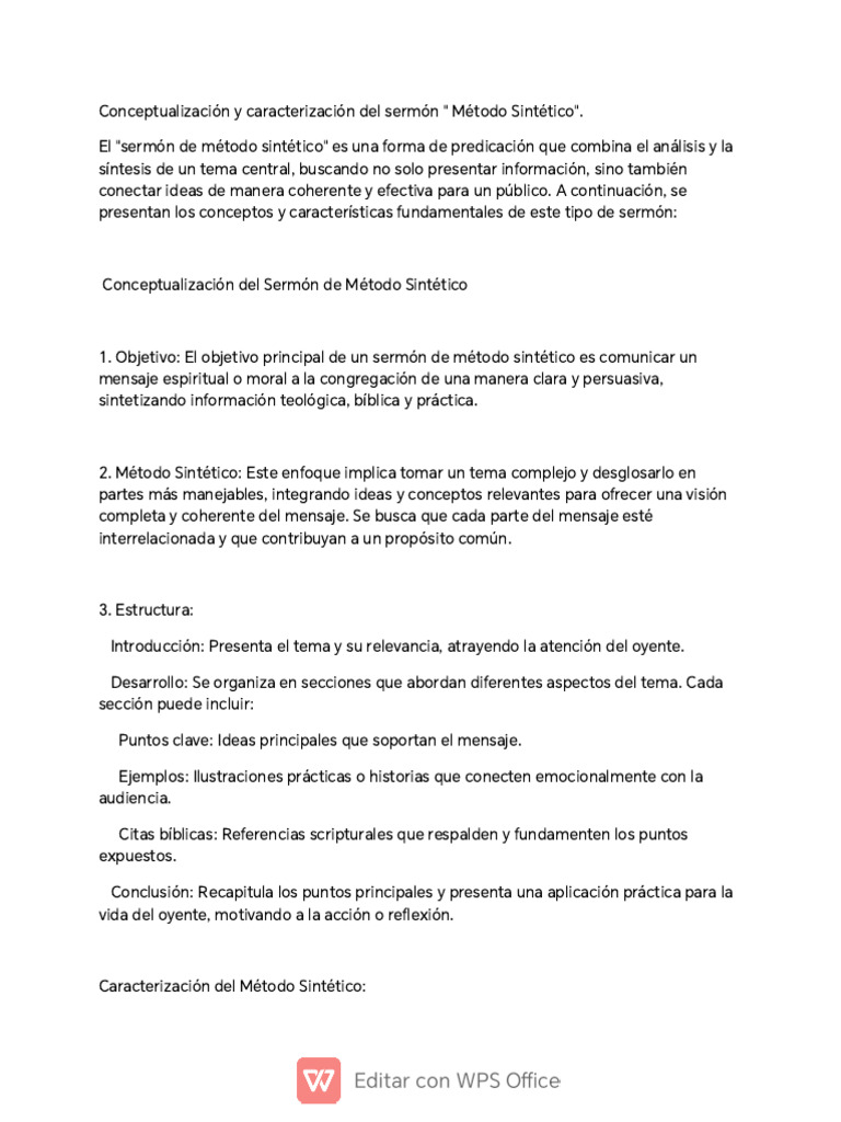 Conceptualizar y Caracterizar El Sermón MS | PDF | Sermón