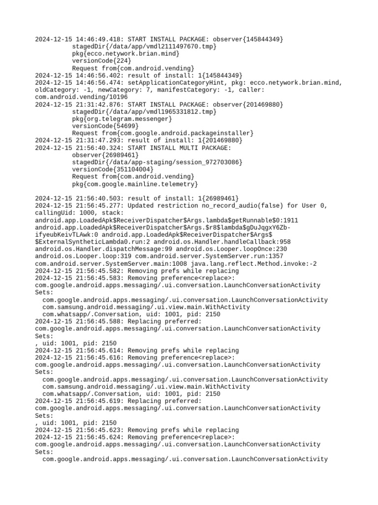 PM Debug Info | PDF | Android (Operating System) | Mobile Software