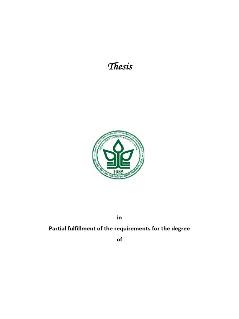 Anshul Kumar MSC Thesis | PDF | Fertilizer | Soil