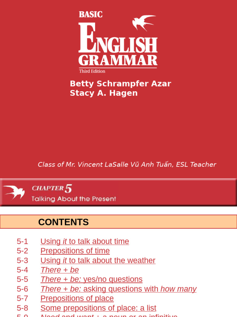 Chapter - 05 - Talking About The Present | PDF | Linguistic Morphology | Syntactic Relationships