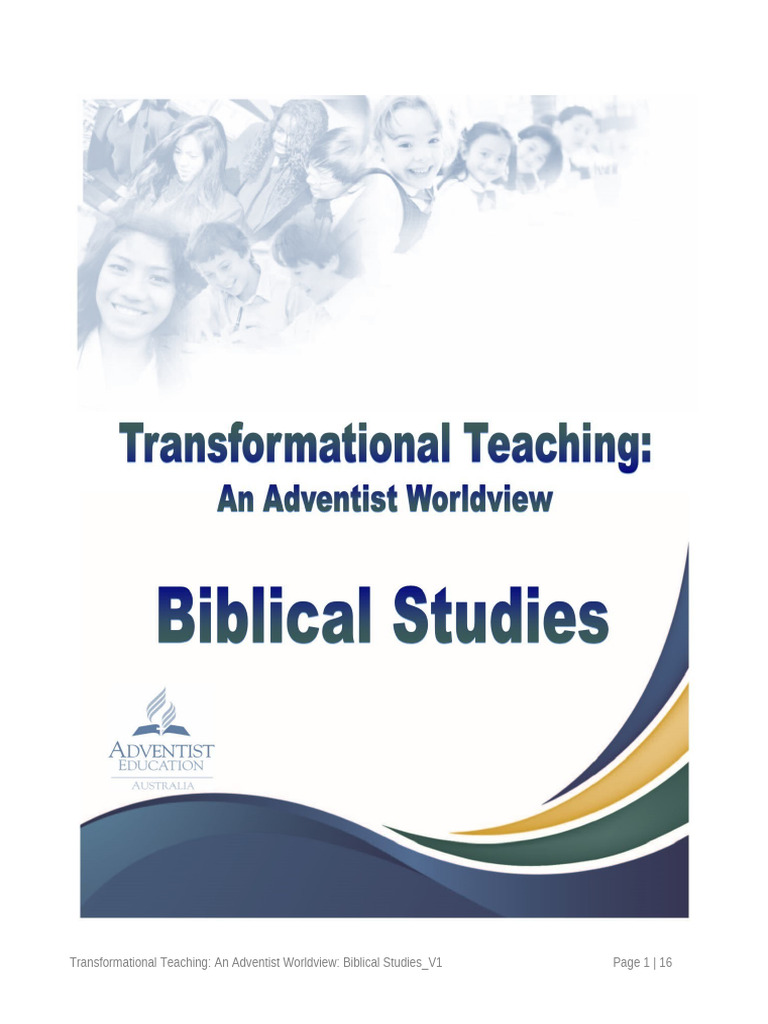 Adventist Transformational Teaching Guide | PDF | Curriculum | Bible
