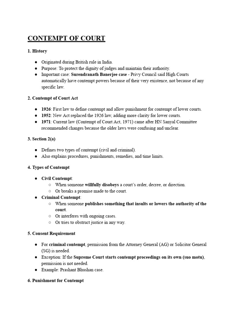 Understanding Contempt of Court in India | PDF | Defamation ...