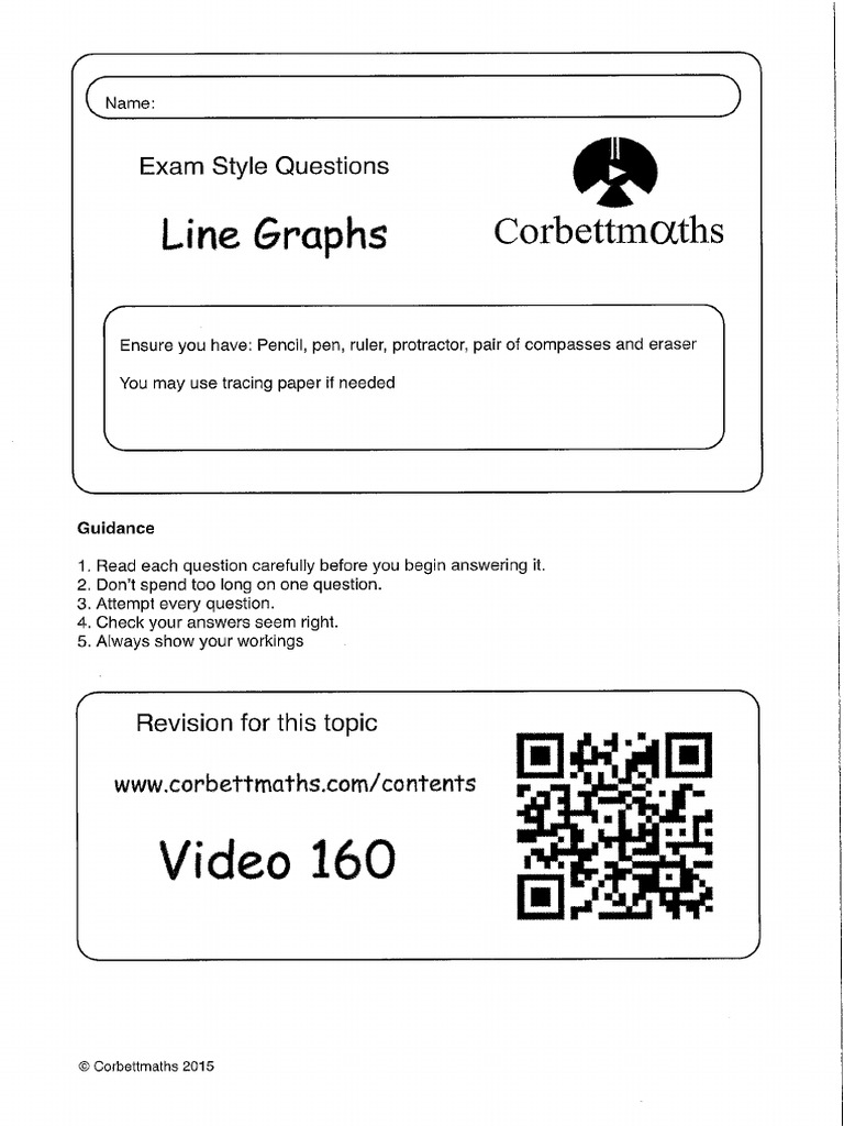 Line Graphs Answers | PDF