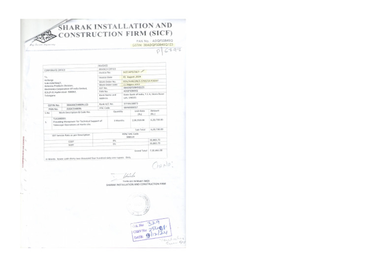 No GST TDS Invoice | PDF