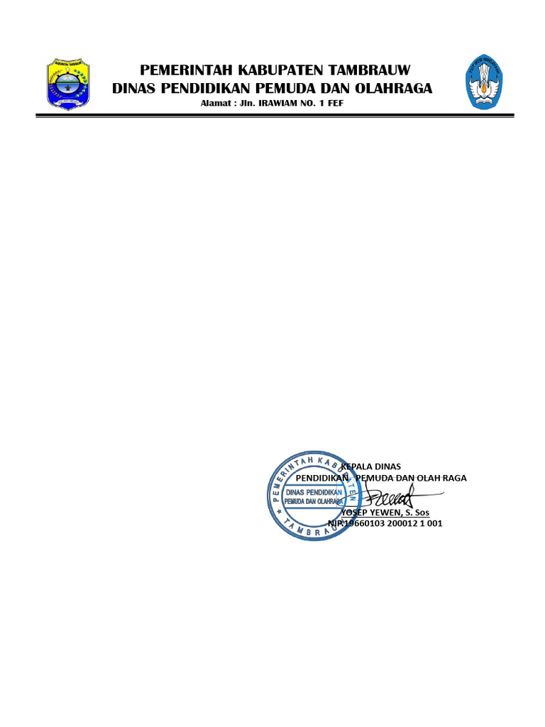 Surat Pernyataan Dinas SK Jabatan-2025 Ahli Pertama Ke Ahli Muda (3b Ke ...