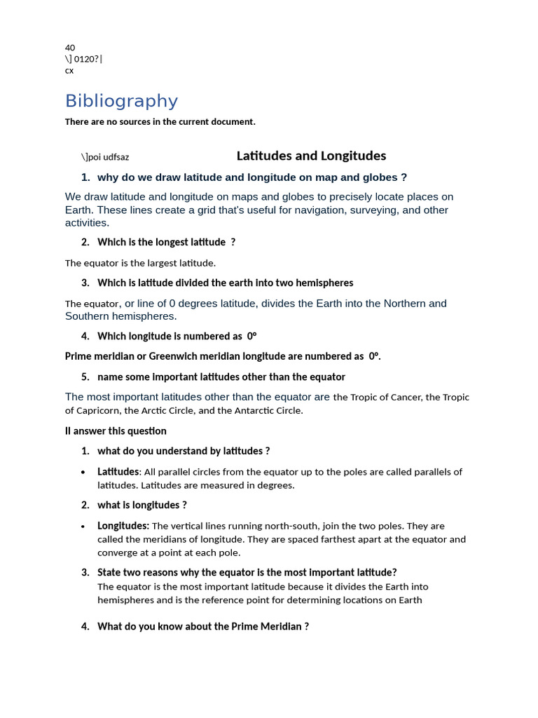 We Draw Latitude and Longitude On Maps and Globes | PDF