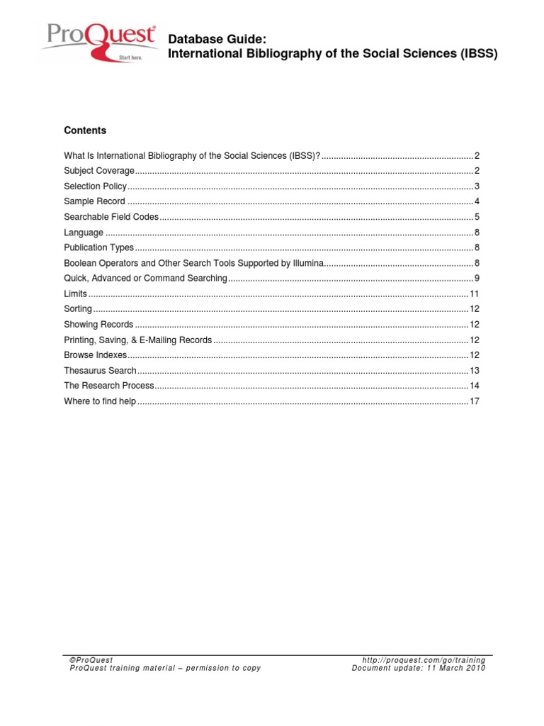 I Bss Database Guide | PDF | Social Science | International Standard ...