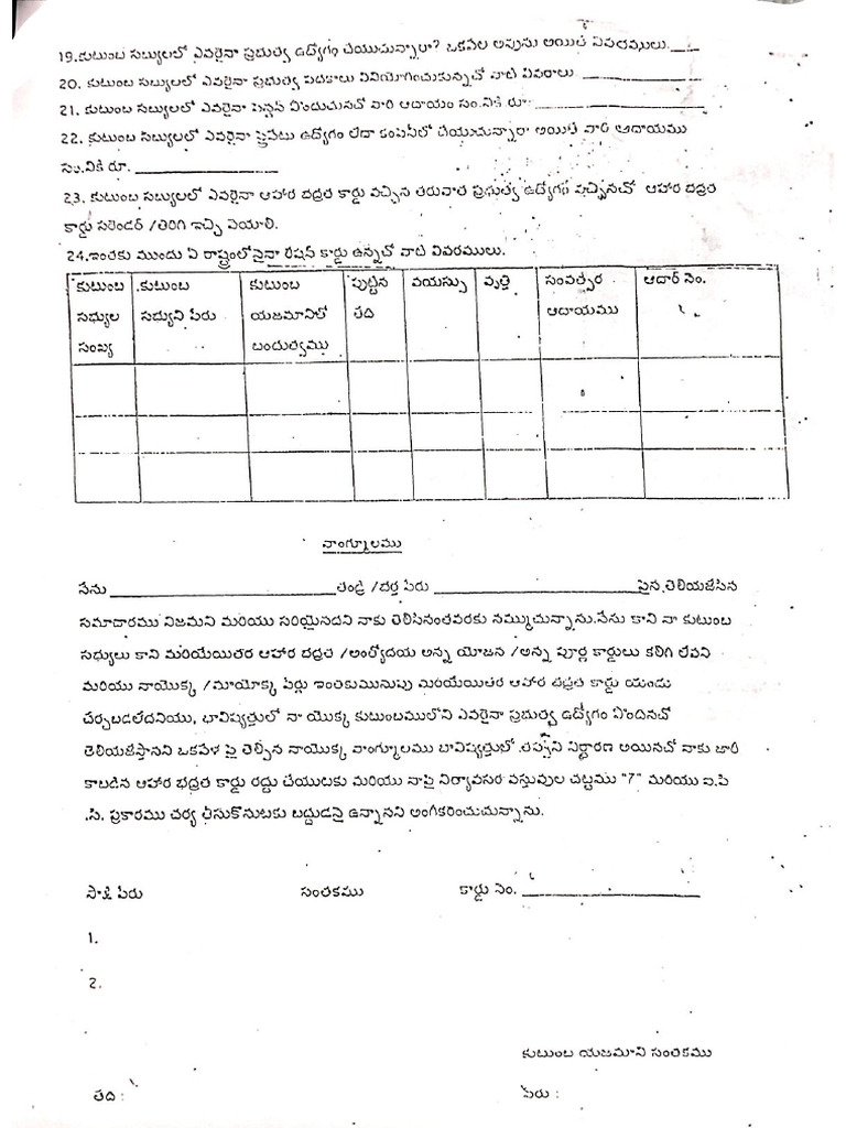 Document (19) - 3 - FSC Application Form Telugu | PDF