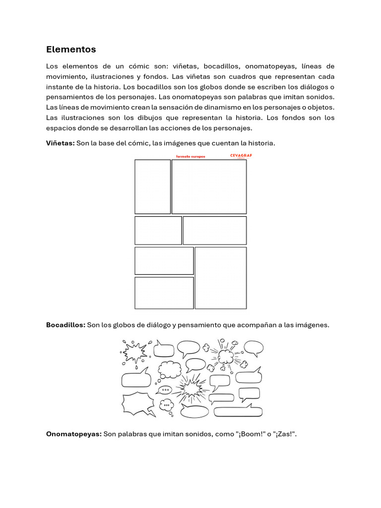 Elementos Del Comic y Más | PDF | Cómics | Narración