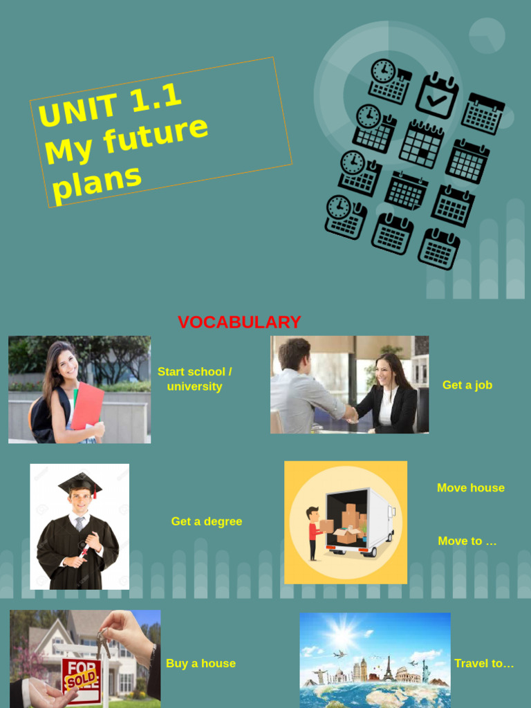 Unit 1 My Future Plans | PDF