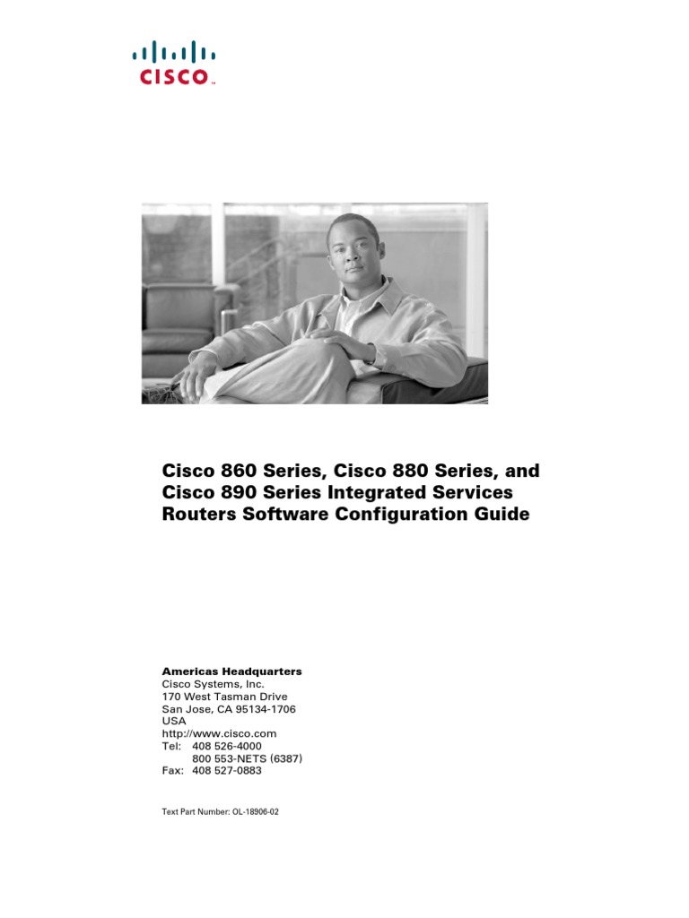 Cisco 860 Series, Cisco 880 Series, and Cisco 890 Series Integrated Services Routers Software ...