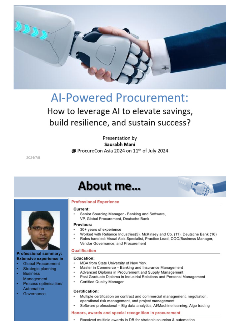 AI-Driven Procurement Strategies for Savings | PDF | Artificial ...