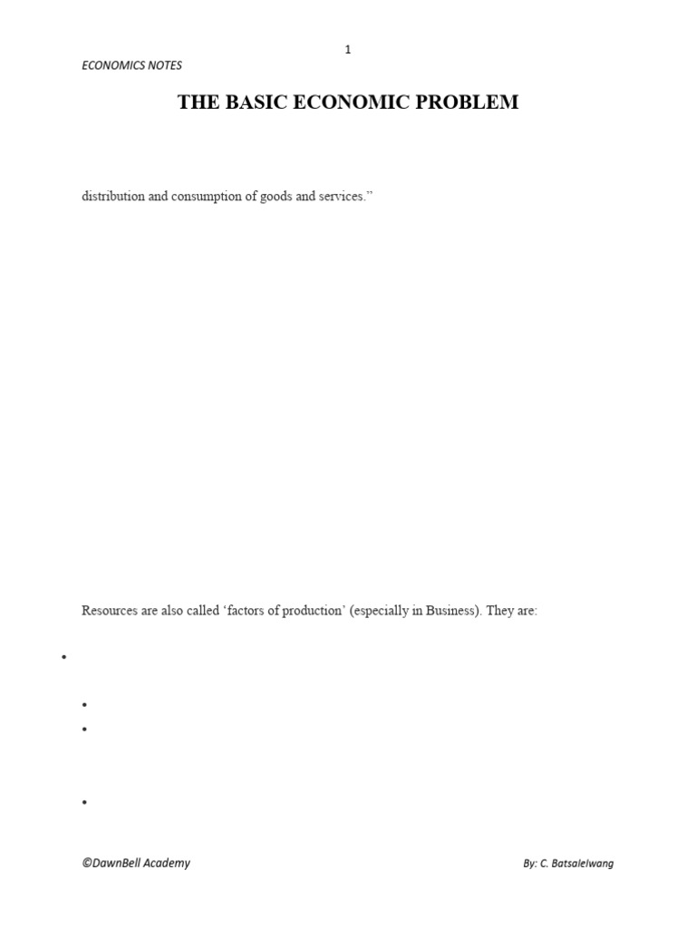 Complete Economics Notes | PDF | Demand | Elasticity (Economics)
