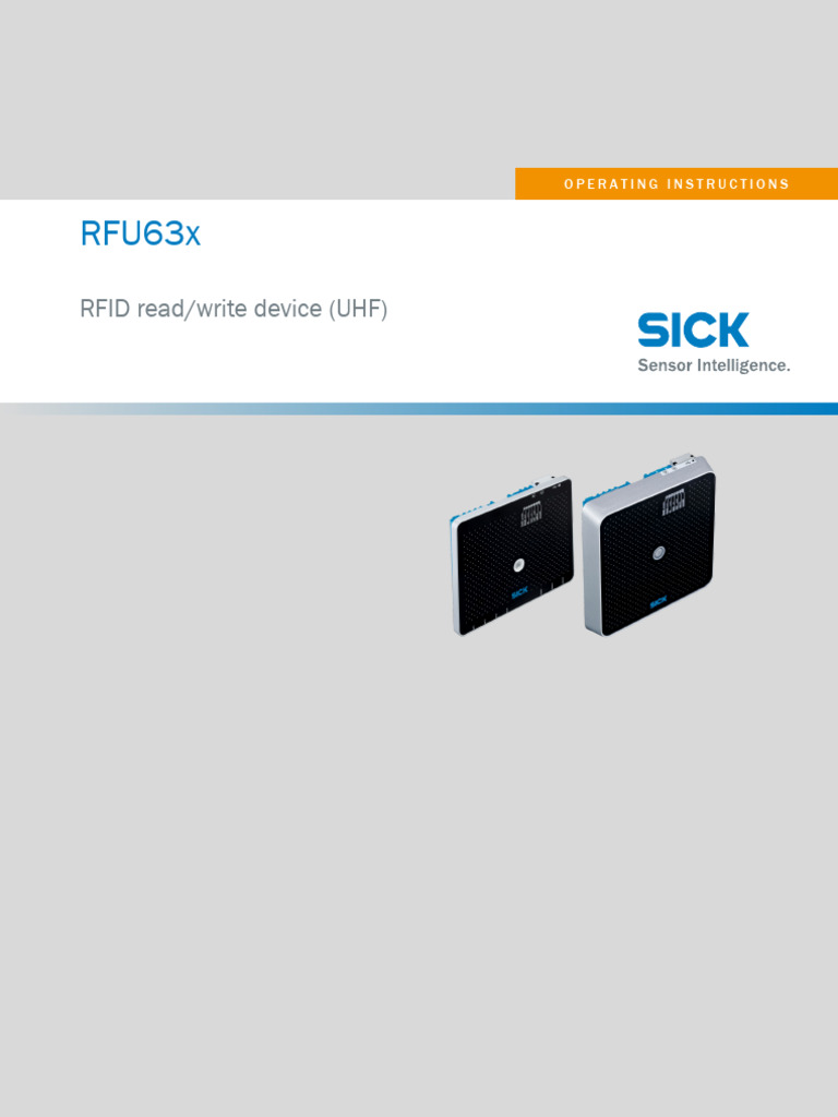 Operating Instructions Rfu63x Rfid Read Write Device Uhf en Im0105345 | PDF | Computer Security ...