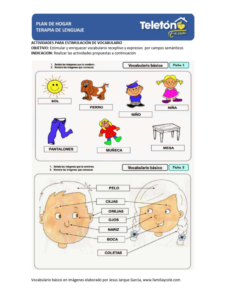 3 P. Actividades de Vocabulario | PDF