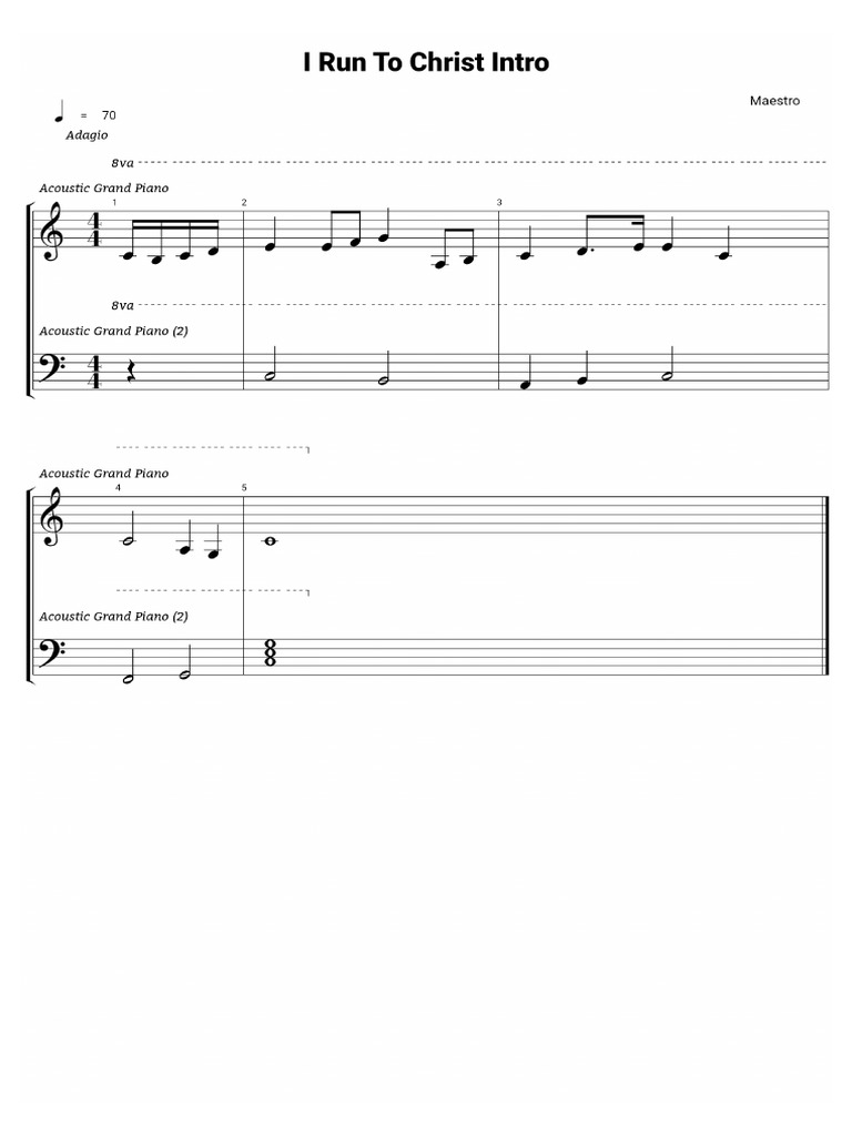 I Run To Christ Intro | PDF
