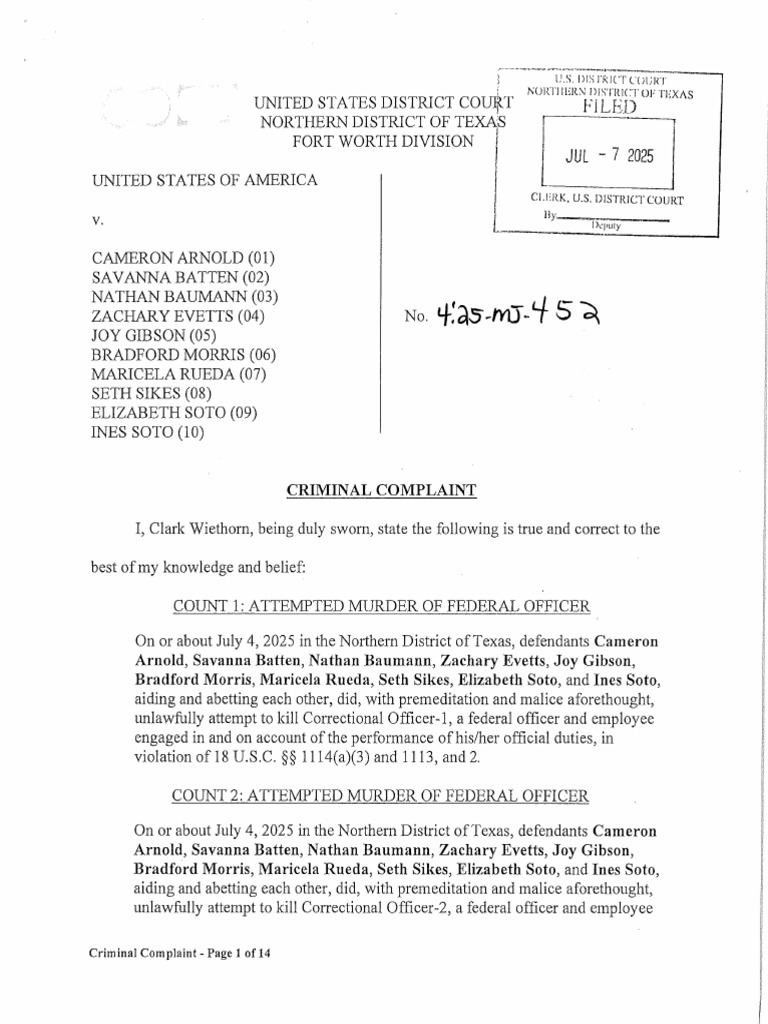 Us V Arnold Et Al Complaint | PDF