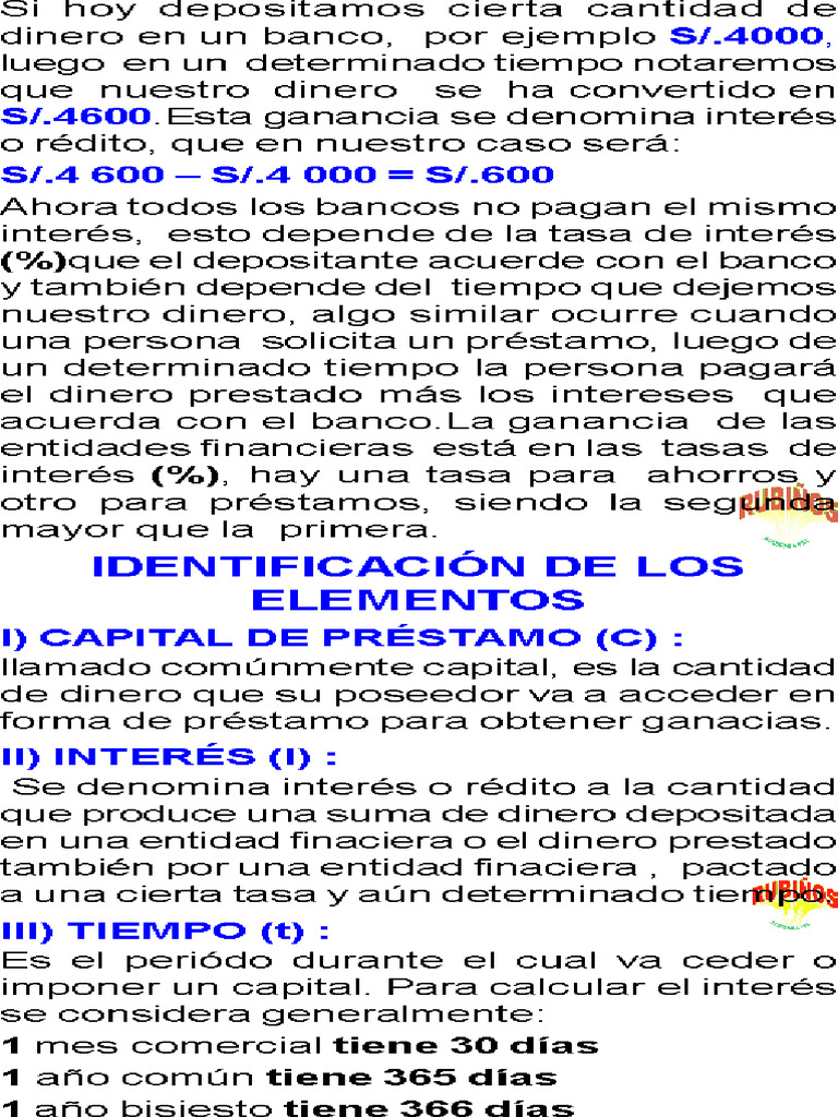 Regla de Interes Simple y Compuesto | PDF