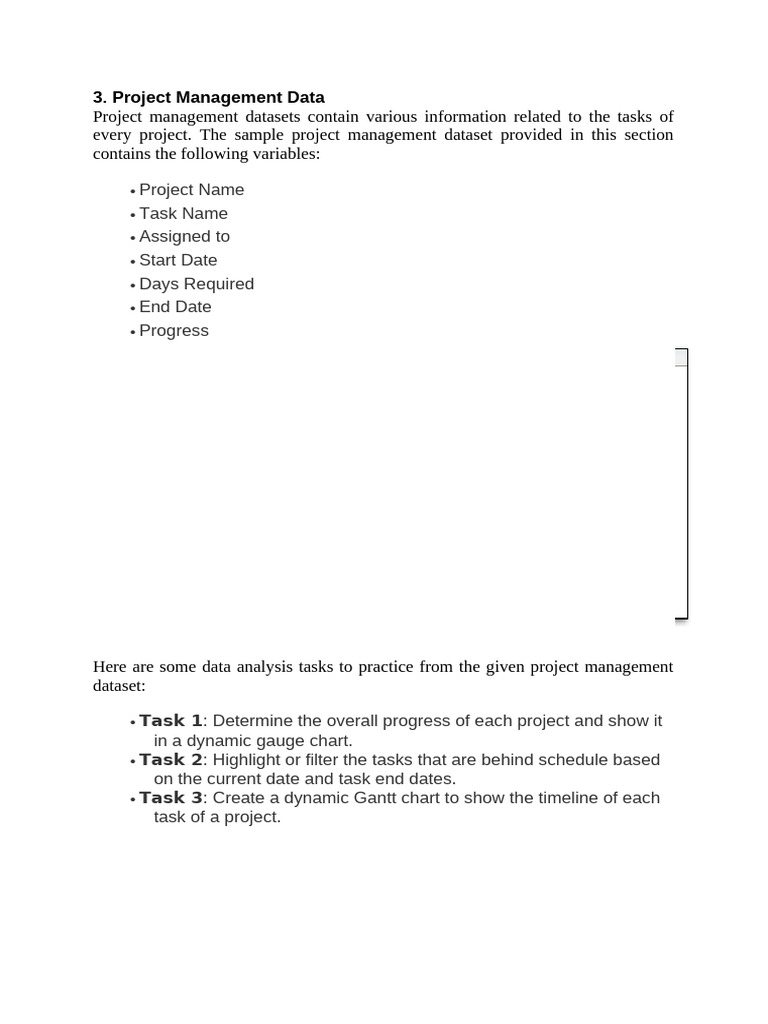 Project Management Data | PDF