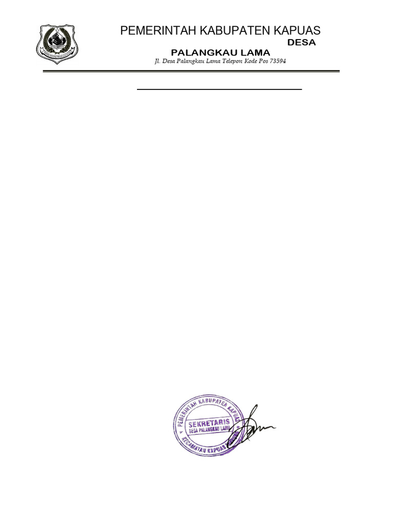 Surat Domisili Dan Keteranagan Usaha Jamali | PDF