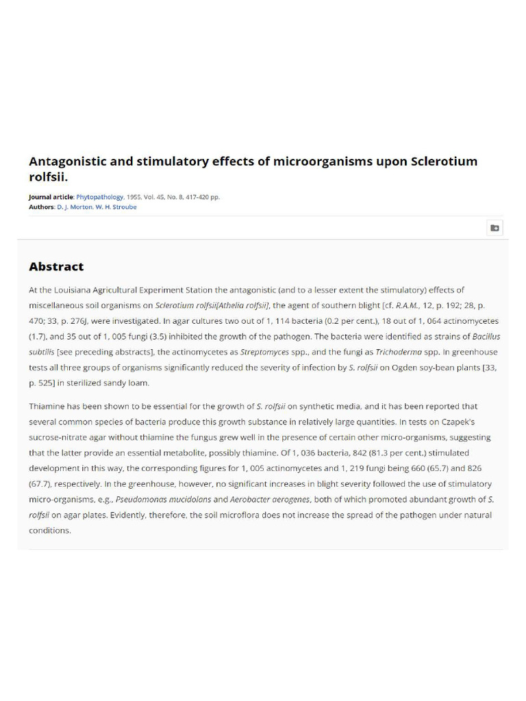 Morton, D.T and Stroube, N.H. (1955) - Antagonistic and Stimulatory ...