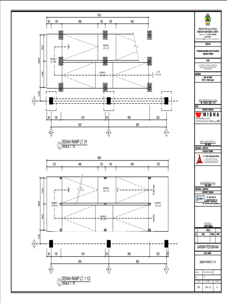 Denah Ramp dan Pondasi Gedung IGD | PDF