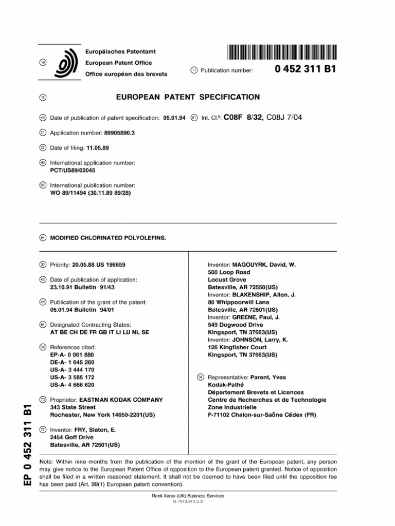 Modified Chlorinated Polyolefins | PDF | Polyolefin | Hydrocarbons