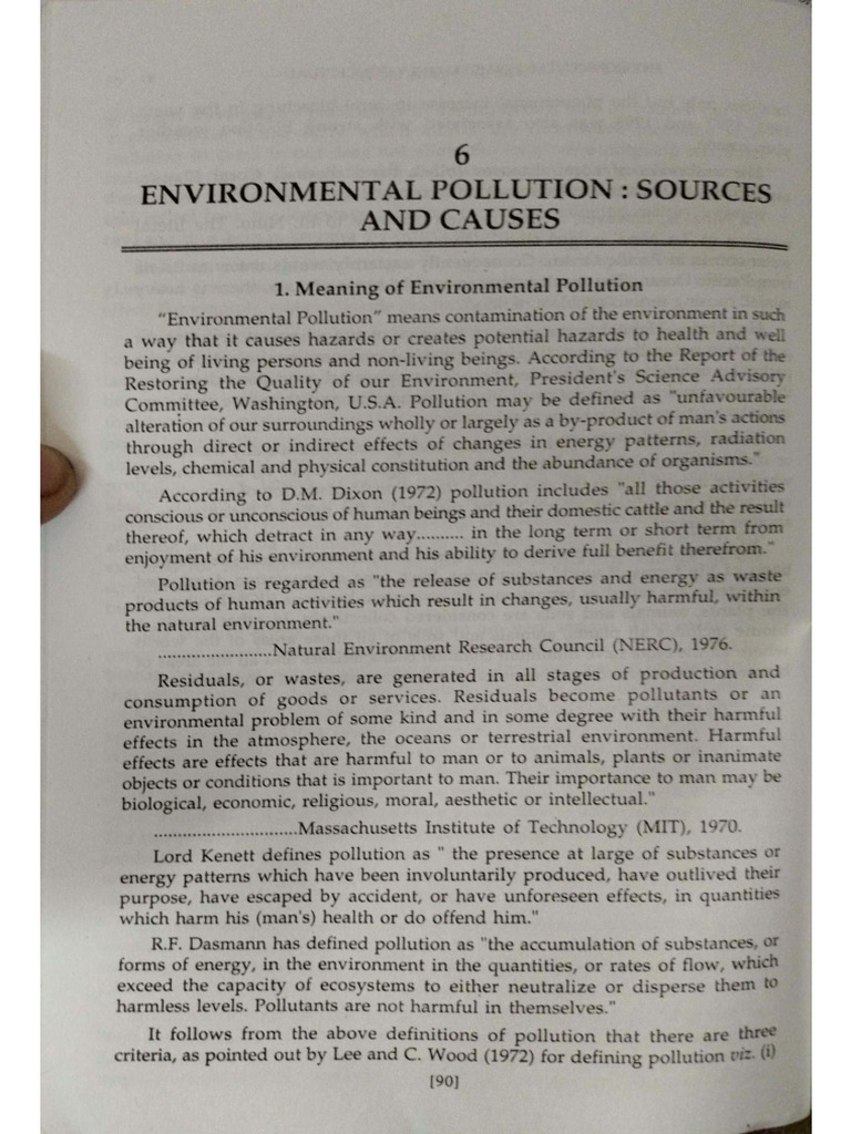 Environmental Pollution - Sources and Causes | PDF