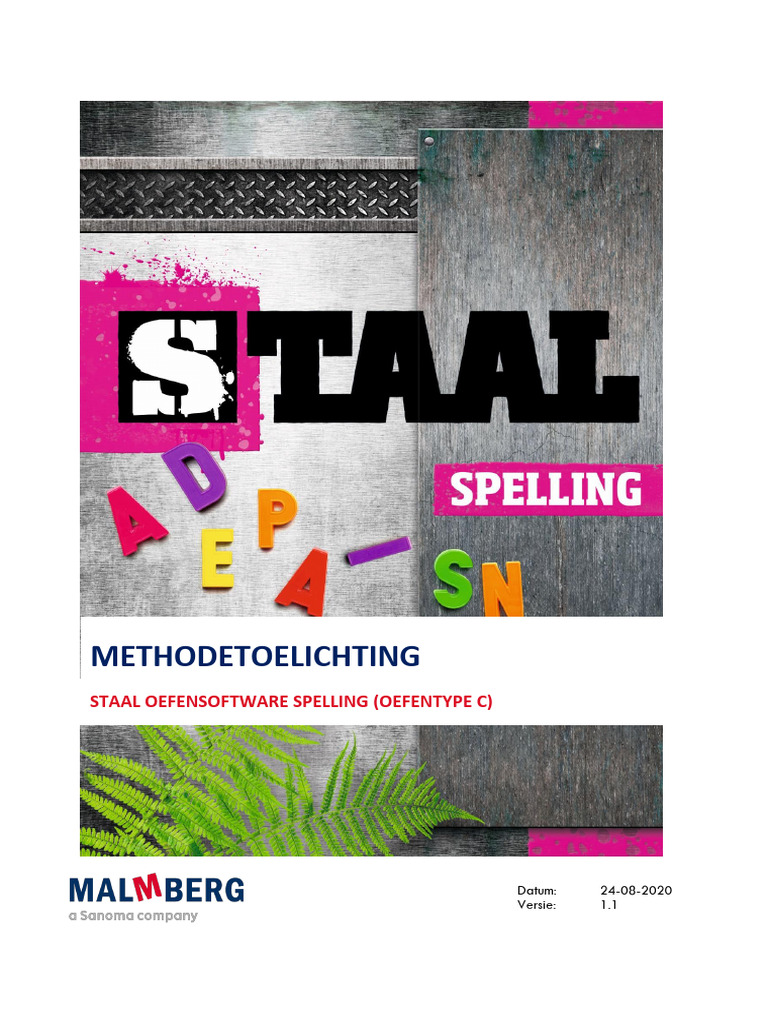 Methodetoelichting Staal Oefensoftware Spelling - Def | PDF