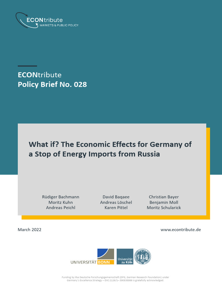 ECONtribute PB 028 2022 | PDF | Inflation | Natural Gas