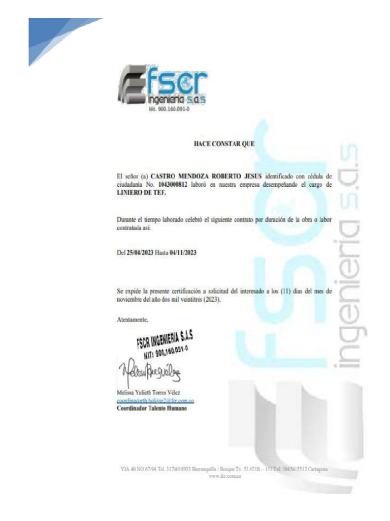 FSCR Cdo - Laboral | PDF