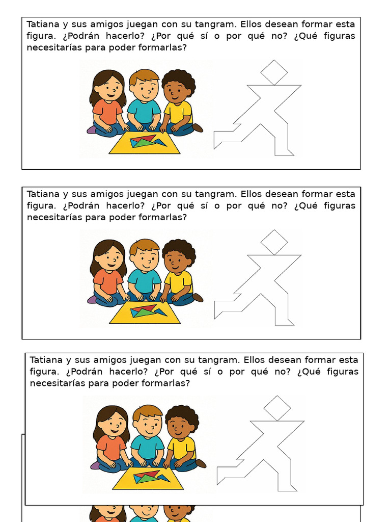 Tangram: ¿Cómo formar figuras? | PDF