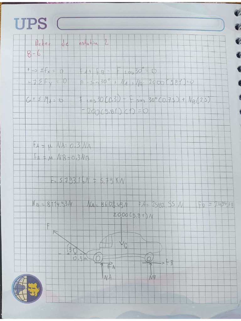 Estatica Deber 2 | PDF