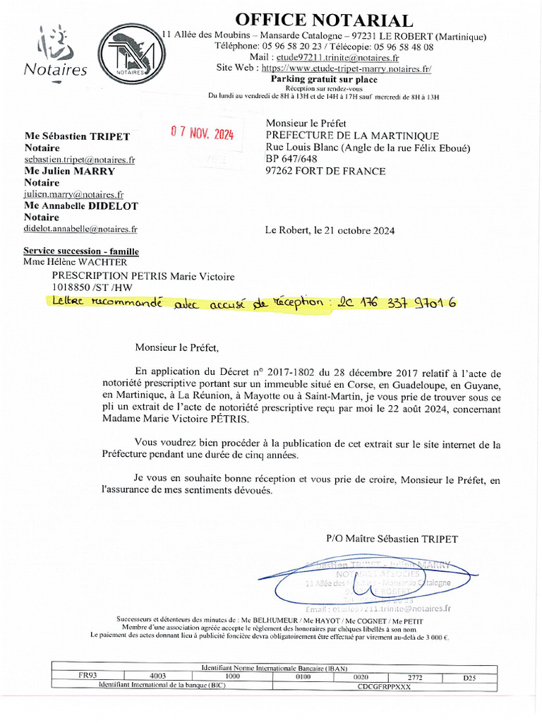 Notoriété Acquisitive PETRIS Marie | PDF