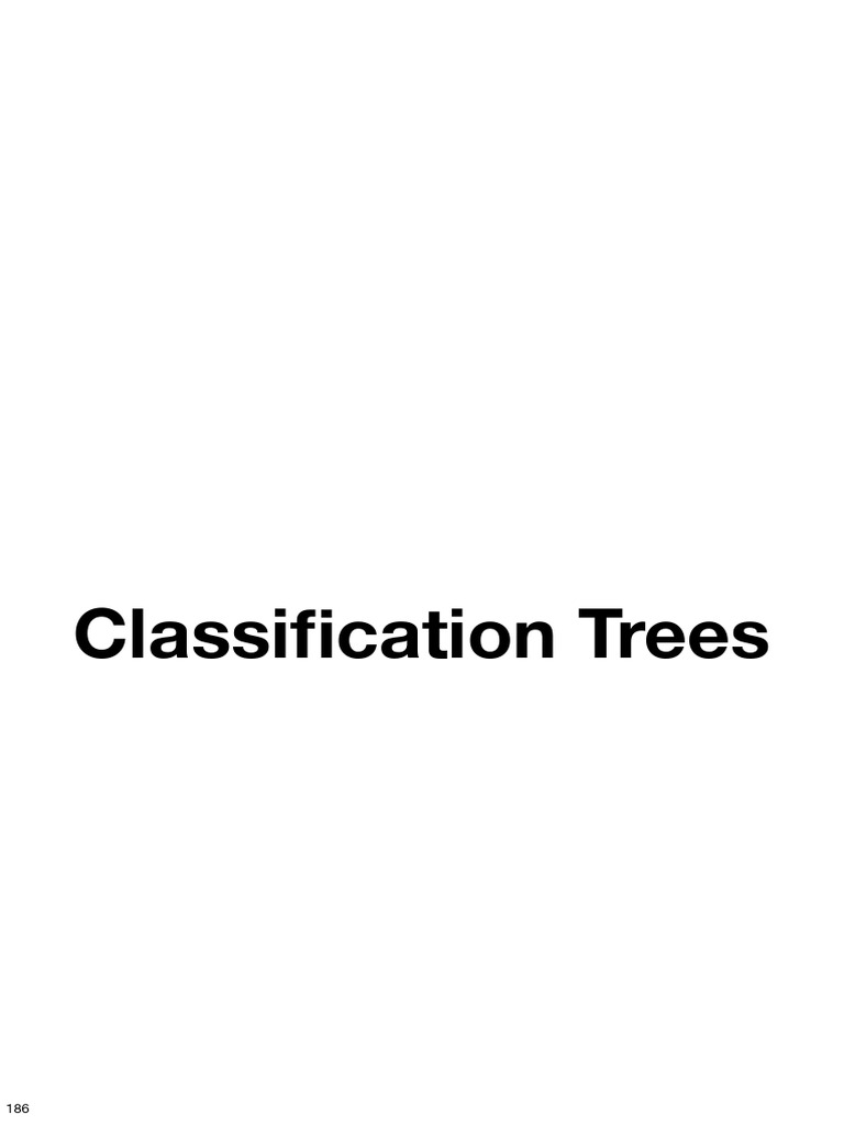 Lec02 Classification Trees | PDF | Statistical Classification | Machine Learning